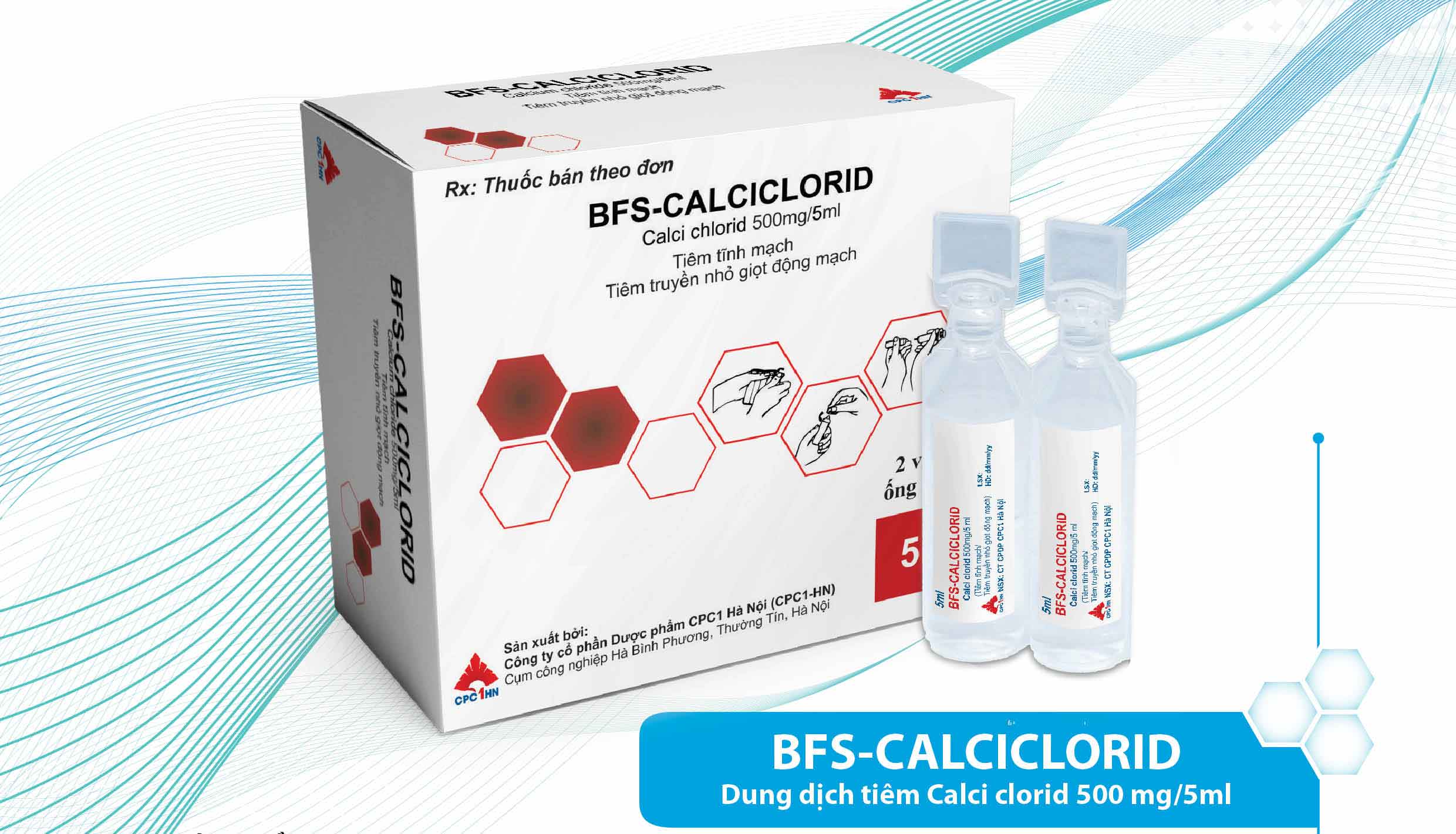 BFS-Calci Clorid 500mg/5ml :: Công ty Cổ phần Dược Phẩm Trung Ương CPC1