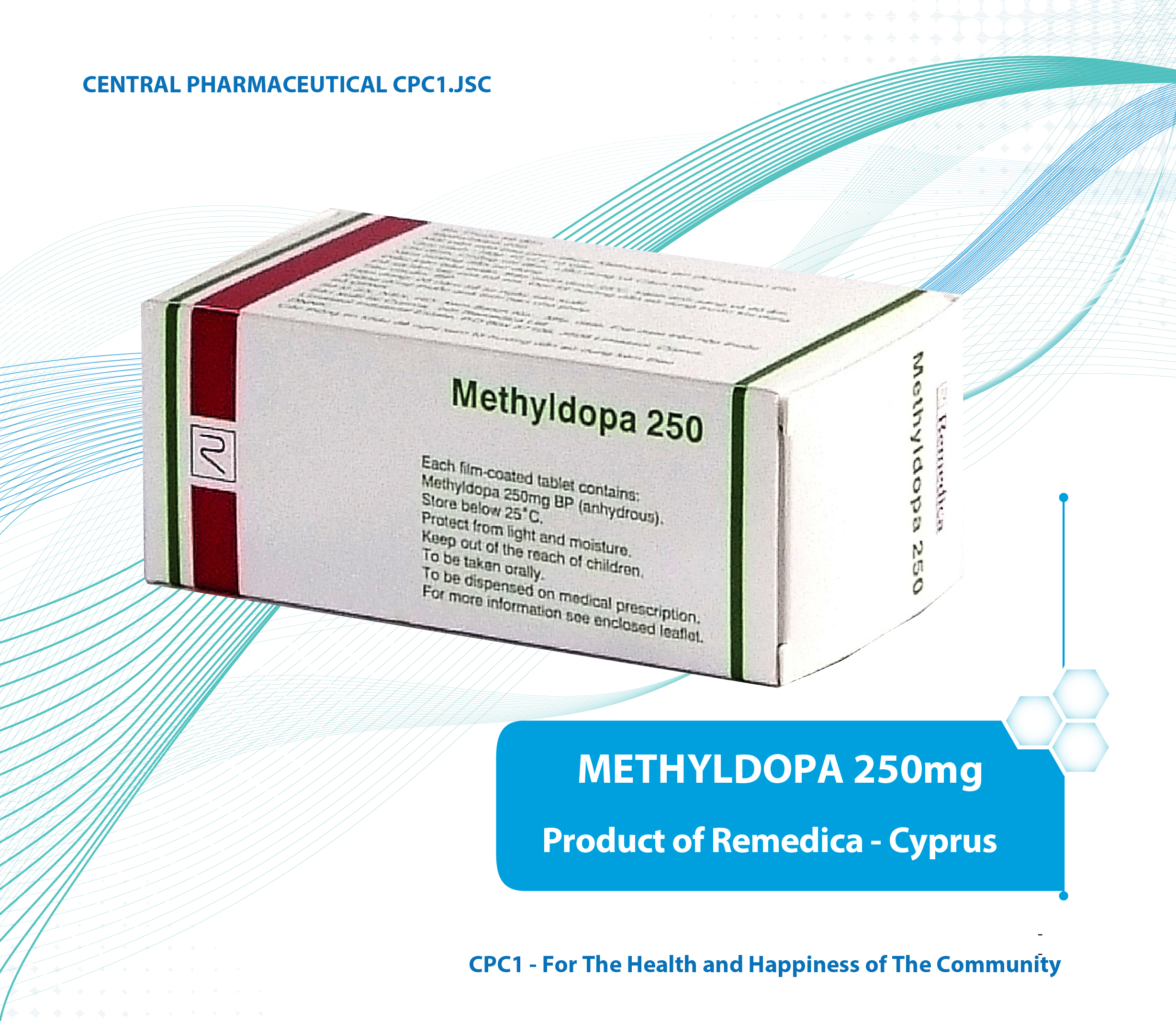 Methyldopa 250mg :: Công ty Cổ phần Dược Phẩm Trung Ương CPC1